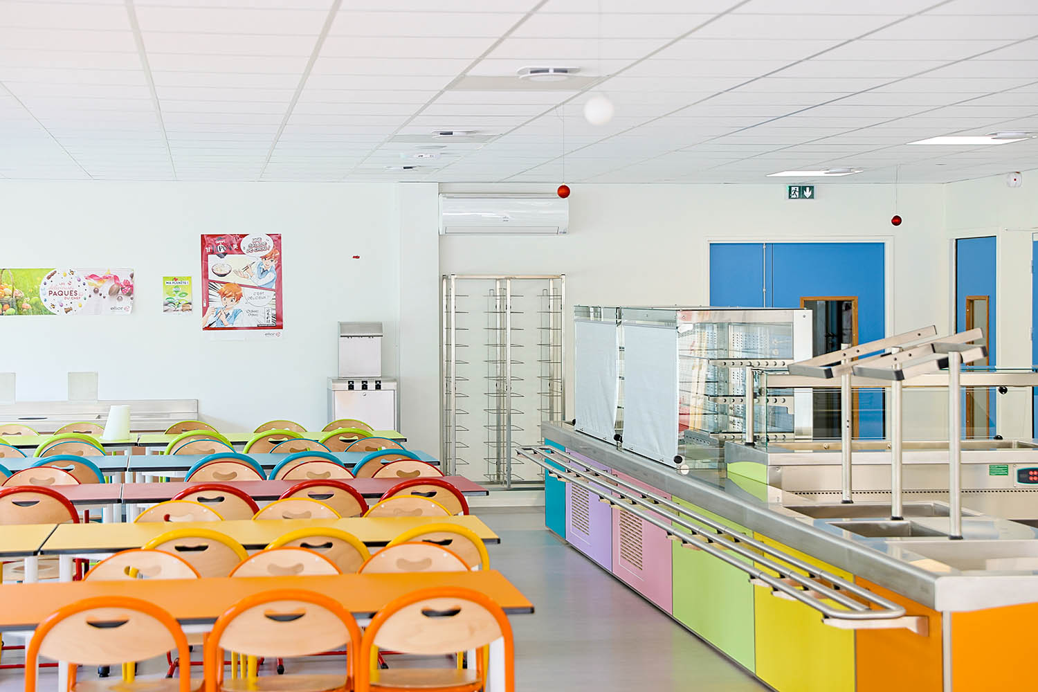 Restaurant modulaire, réfectoire préfabriqué pour les établissements ...